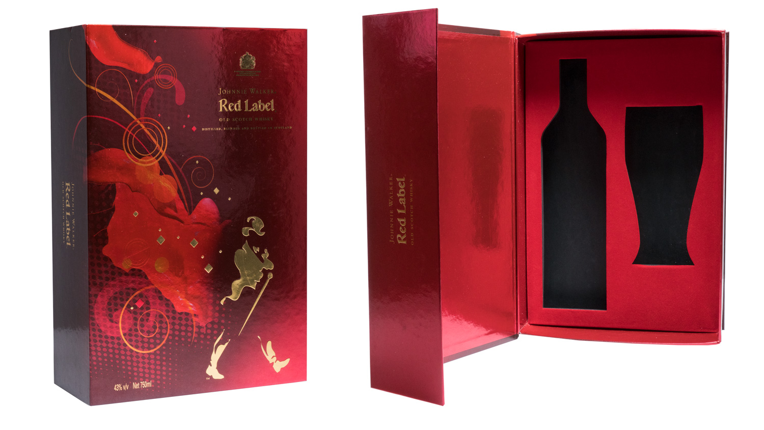 Johnnie Walker Red Label Luxury Presentation Drinks PackagingJohnnie